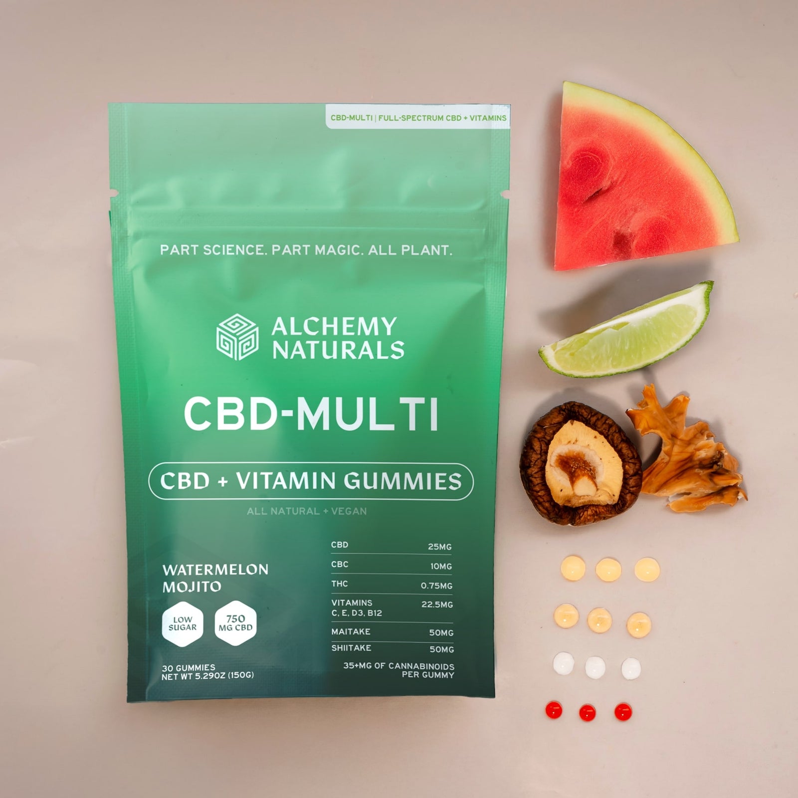 CBD Multi Vitamin Gummies with Full-Spectrum CBD & CBC | Daily Wellness ...